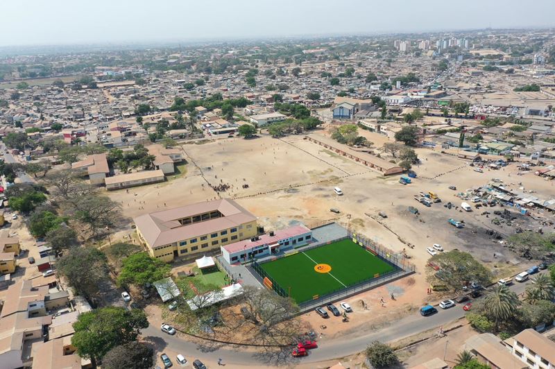 Cruyff Court Tema Meridian Ghana installed - GreenFields ASIA